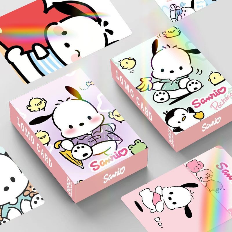30pcs Manhwa Pokemon Sanrio Character Hologram Laser Lomo Cards Kitty ...