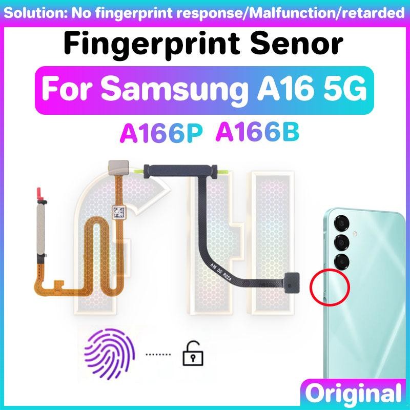 Fingerprint Sensor for samsung Galaxy a16 5g sm-a166 a166p a166b ...