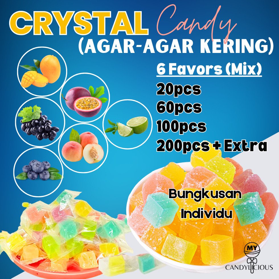 Agar Agar Kering Agar2 Kering Crystal Candy Viral Crystal Candy Halal ...