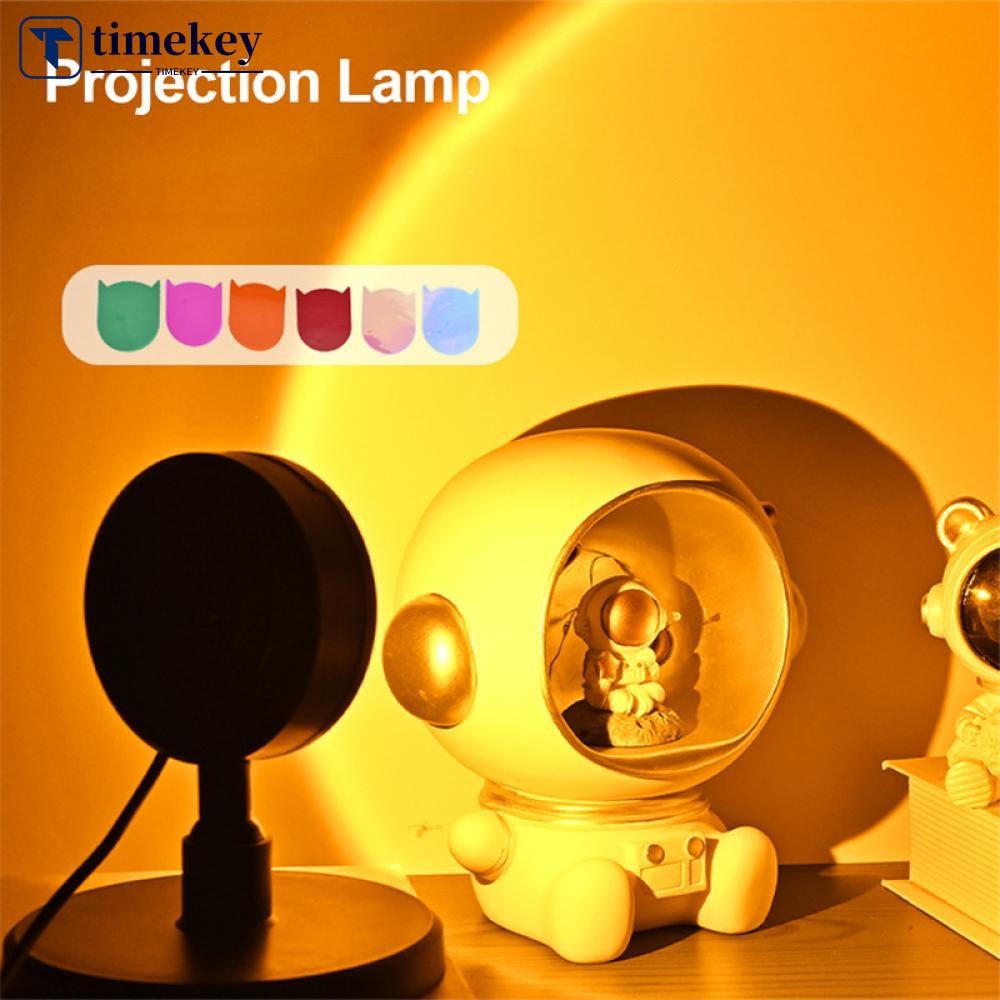 TIMEKEY USB Sunset Lamp LED Rainbow Neon Night Light Projector ...