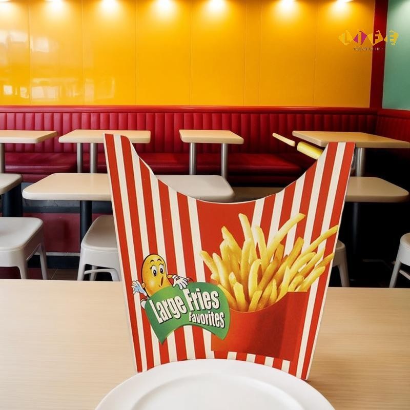 colorfullife 50Pcs Paper French Fry Box Disposable Paper Charcuterie ...