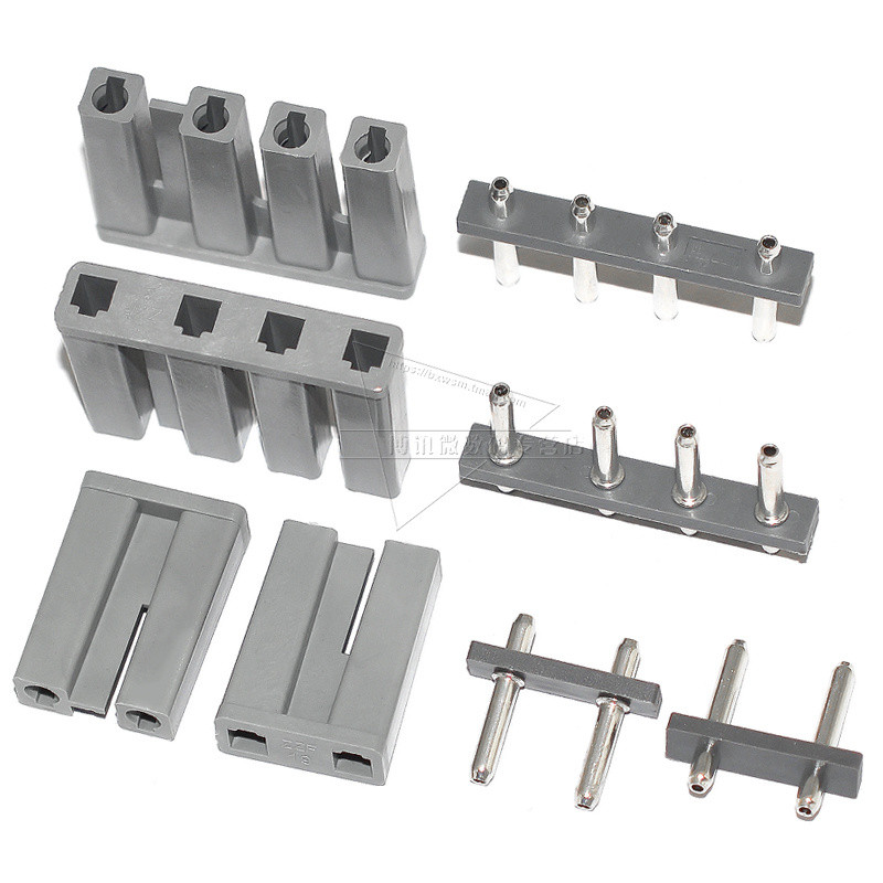 TJC1 Connector 1p 2 3 4pin Straight Pin Socket Plug Rubber Shell ...