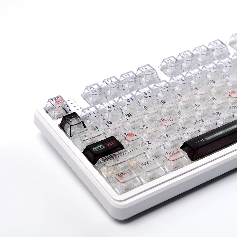 Creative Transparent Ice Crystal Keycaps Dye Sublimation Cherry Profile ...