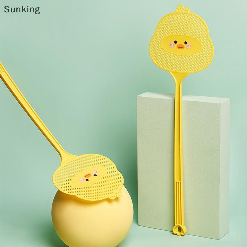 Sunking Cartoon Yellow Duck Flyswatter Elastic Long Handle Pendable ...