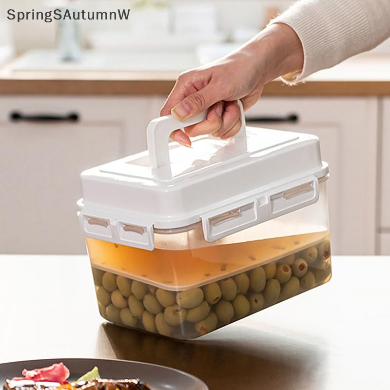 [SpringSAutumnW] 4/5L Pickle Jar Leakproof Pickle Fermentation ...