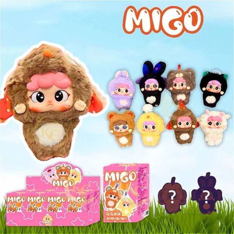 Baby Three Migo Sneaky Series Plush Blind Box Anime Action Figure Sweet ...