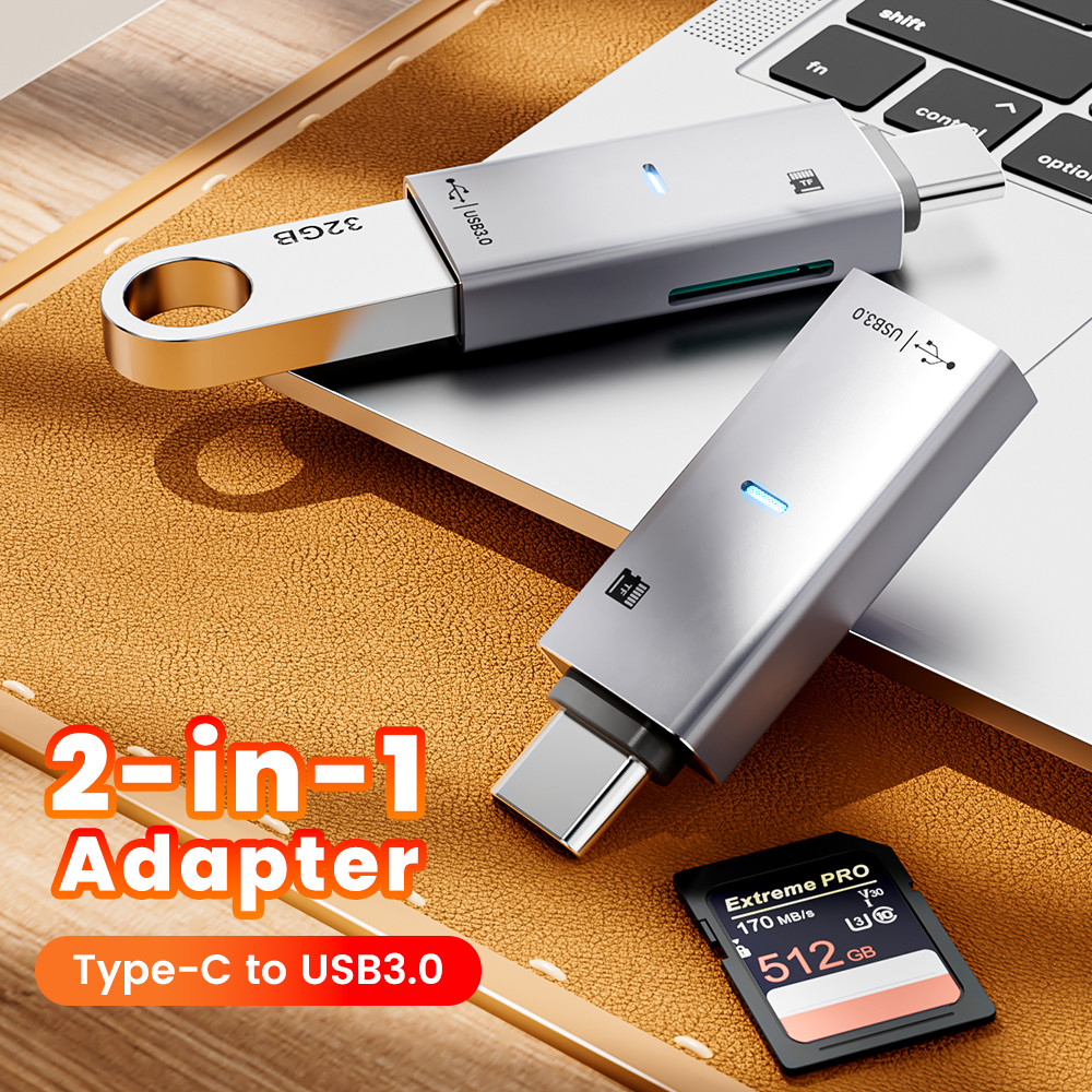 Type-C Mobile Converter TF Card Reader USB 3.0 USB Flash Drive Card ...