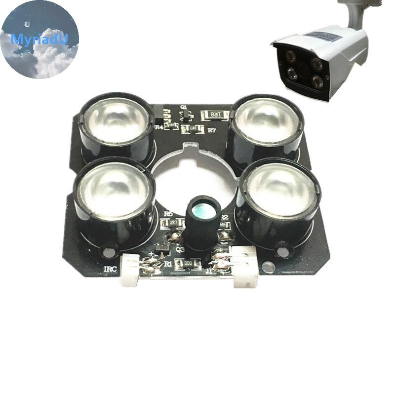 MyriadU 4 LED Array Infrared 90 Degrees Bulbs 850nm IR Board ...