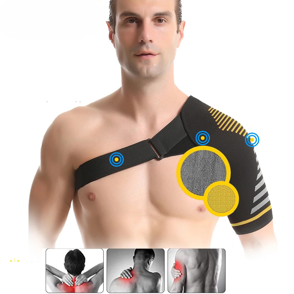 Adjustable Left/Right Shoulder Support Compression Shoulder Brace ...