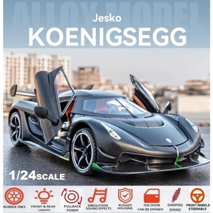 Koenigsegg Jesko Miniature 1:24 Scale Diecast Car | Shopee Malaysia