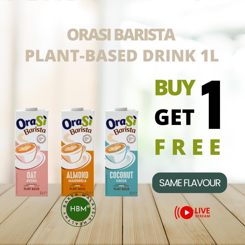 Orasi Barista Plant-based Drink 1 Liter B1F1 / Oat Milk / Almond ...