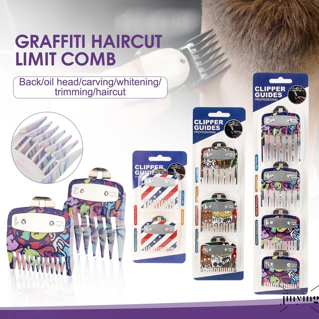 Limit Combs Set Hair Clipper Comb Portable Haircut Hair Styling Tools ...