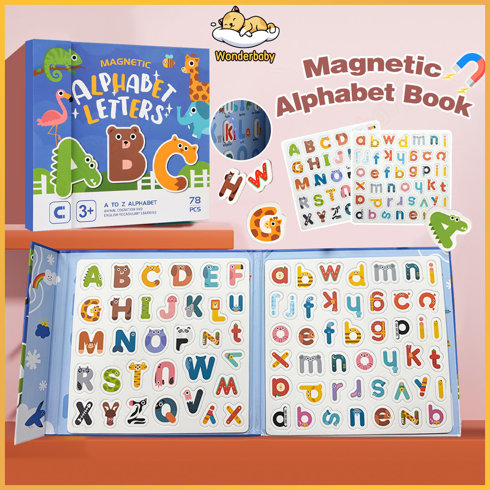 Wonderbaby Magnetic Puzzle ABC Magnetic Book for Kids Fun Magnetic ...