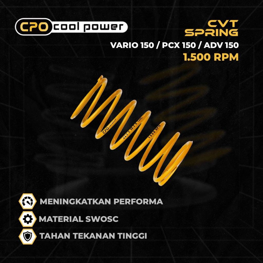 Cpo COOL POWER PER CVT VARIO 125 150 160 PCX ADV 150 160 1500 RPM 2000 ...