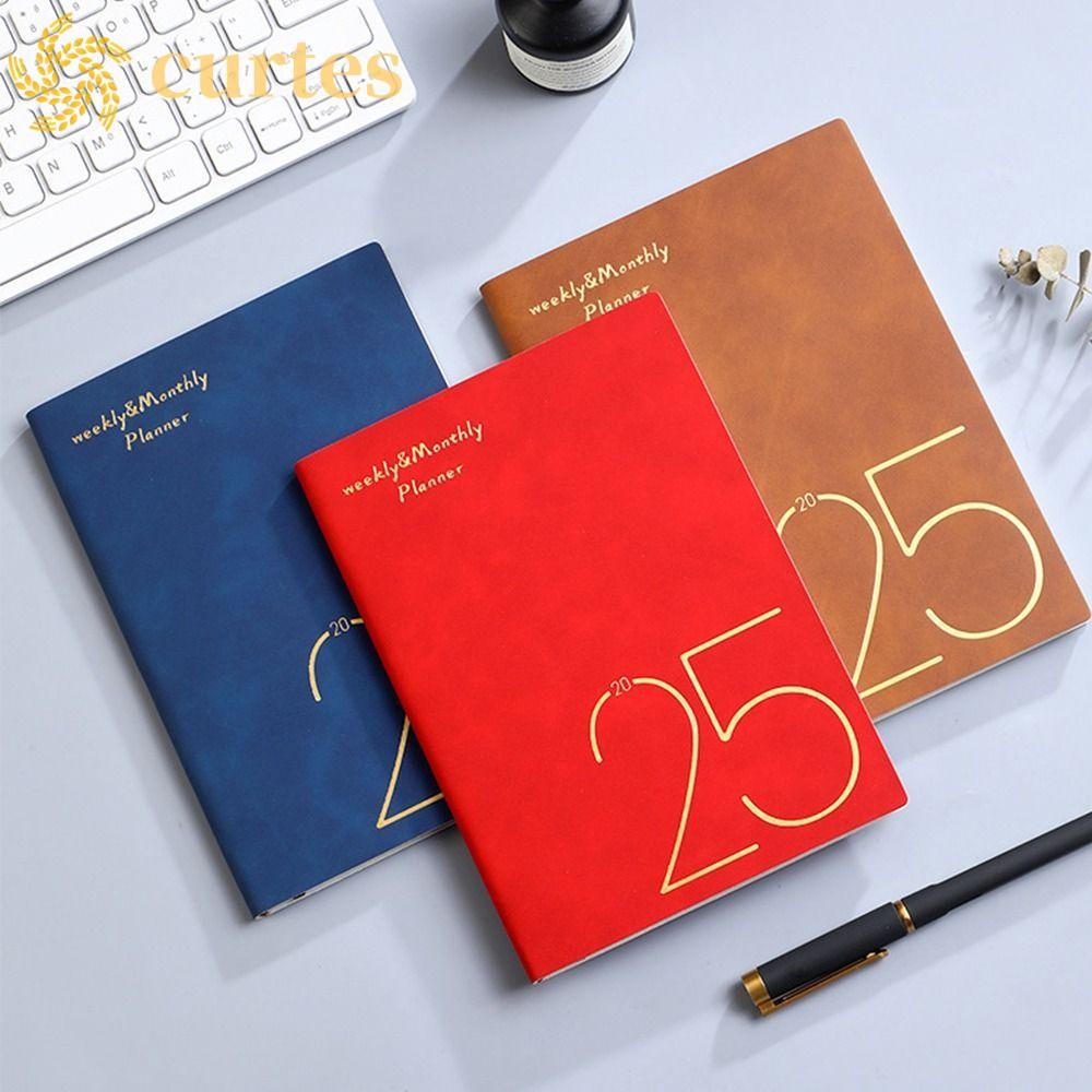 CURTES A5 2025 Planner Notebooks, 365 Days Daily Planner Reminder 2025 ...