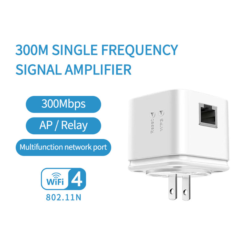 Wireless WiFi Repeater 300Mbps WiFi Extender Amplifier Booster Router 802.11N WPS Long Range ...