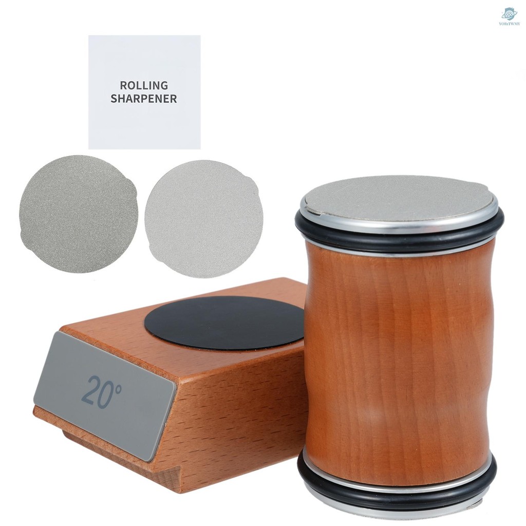 Rolling Knife Sharpener Tool Roller Knife Sharpener Kit with 15 & 20 ...