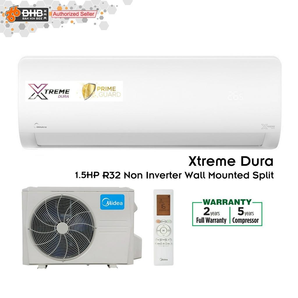 Midea MSXD-12CRN8 1.5HP R32 Xtreme DURA Air Conditioner MSXD0912CRN8 | Shopee Malaysia