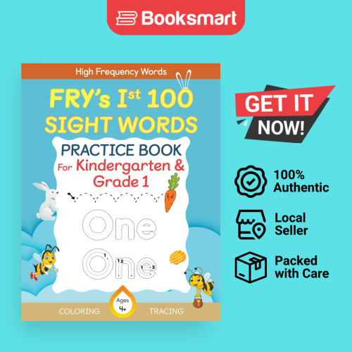 Fry's First 100 Sight Words Practice Book For Kindergarten And Grade 1 ...