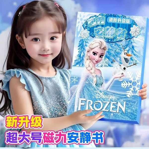 quiet book magnetic sticker book kuromi magnetic book Puteri Elsa Buku ...