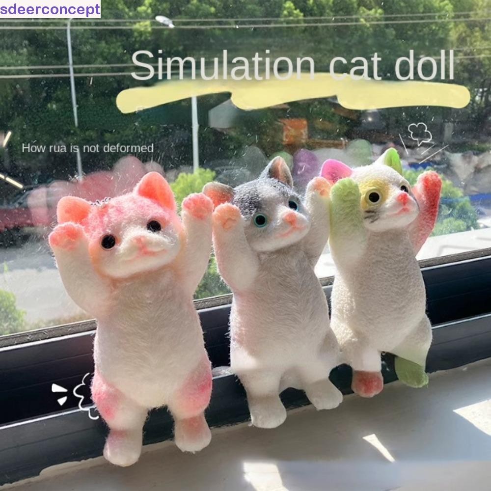 SDEERCONCEPT Big Cat Doll Squeeze Toy, Cartoon Animal Cat Shaped ...