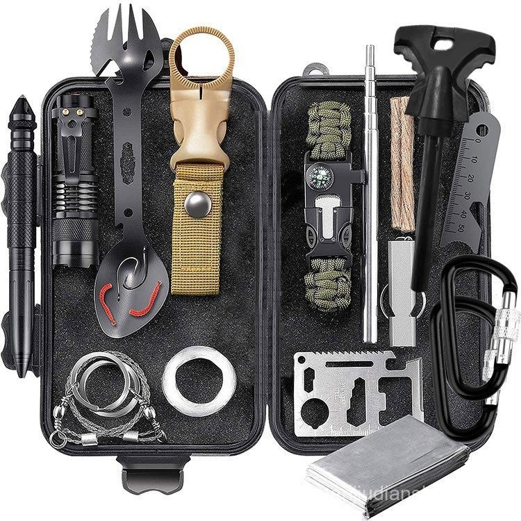 Outdoor Adventure Survival Treasure Box Survival Tool Set ...