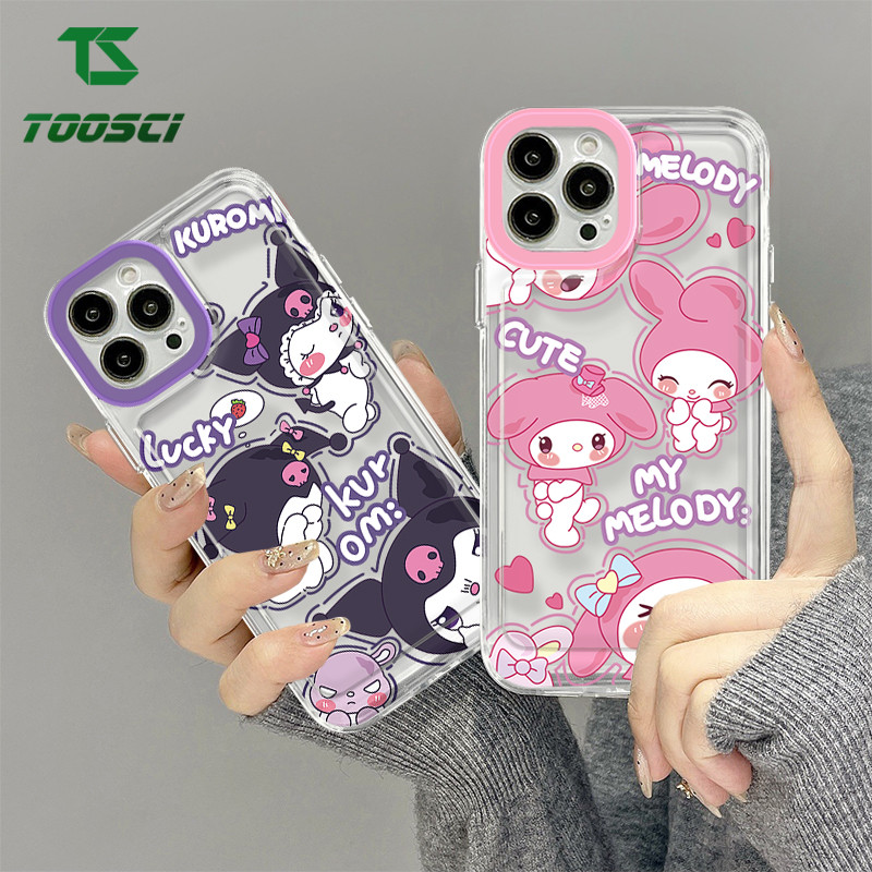 TOOSCI Cute Cartoon Melody Kuromi Lucky Phone Case For Samsung Galaxy A02S A03S A03 Core A04 ...