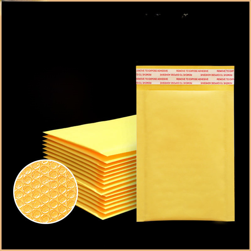 Kertas kraft kuning beg gelembung kejutan ekspres sampul surat beg ...