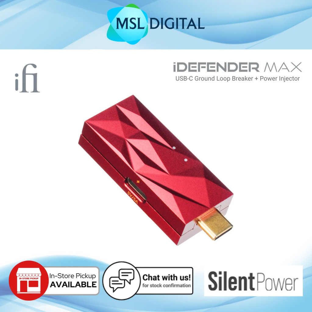 iFi audio iDefender Max USB-C Ground Loop Breaker & USB Power Injector | Shopee Malaysia