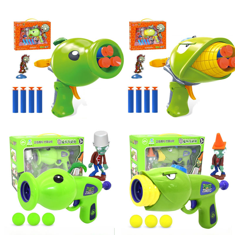 New Plants vs. Zombies Interactive Shooting Air Powered Soft Bullet ...