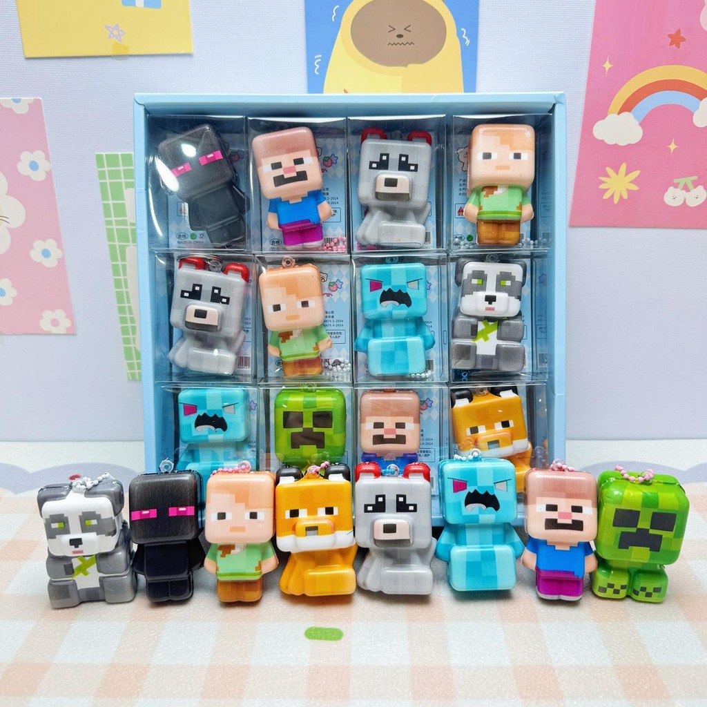 Minecraft Squishme Stress Toys (Random Style) 1 Piece Minecraft Mega ...