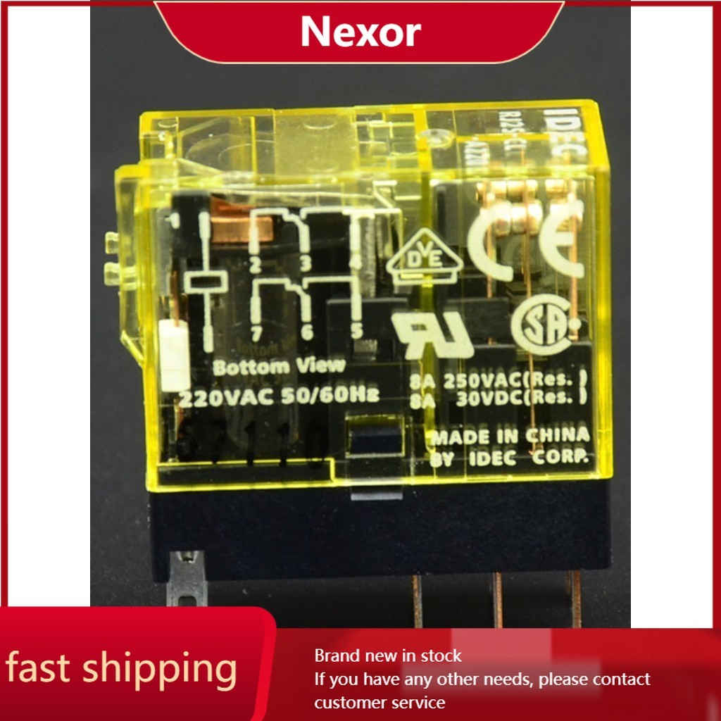 Nexor IDEC Relay RJ1S-CL-DC24V RJ2S-CL Intermediate Relay AC220V Eight ...