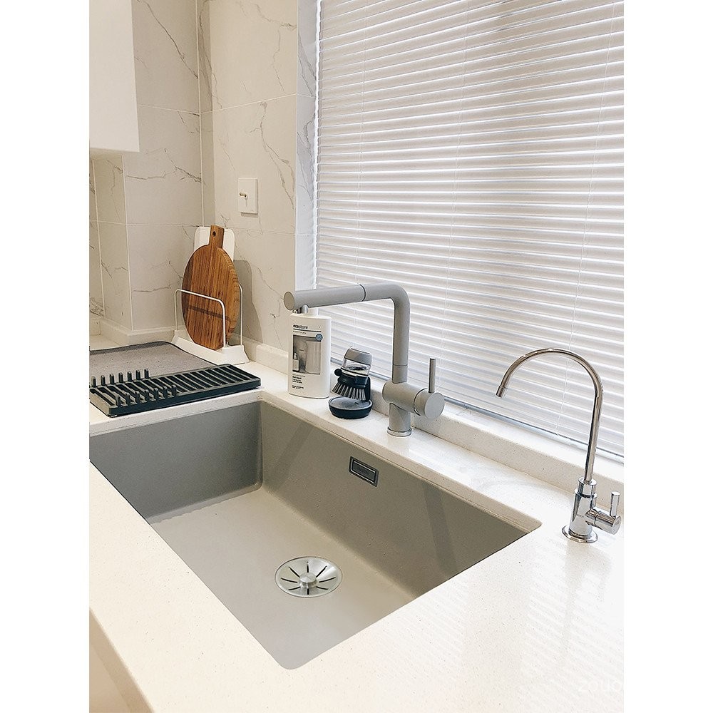 Sinki Kuarza BLANCO 700U Sinki Dapur Besen Basuh Sayuran Granit ...
