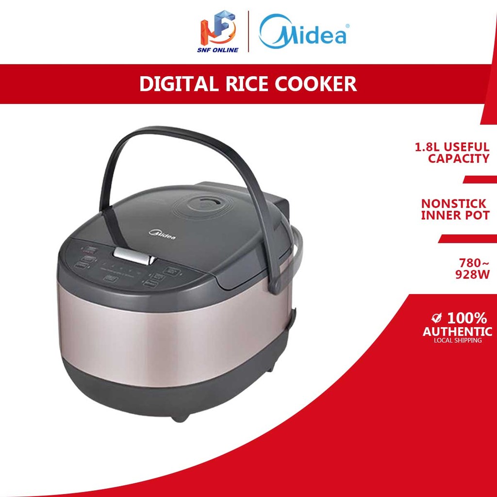 Midea Periuk Nasi Digital Rice Cooker (1.8L) MRD182B2BDN | Shopee Malaysia