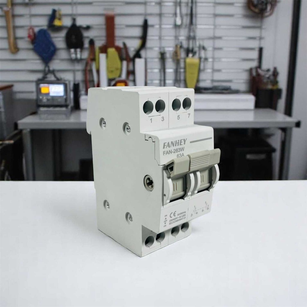 MCB Dual Power Circuit Breaker Switch 2P Transfer MTS Dual Power Switch ...