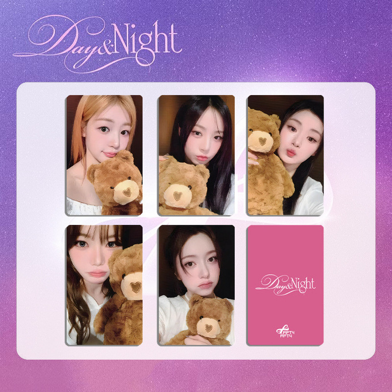 Kpop FIFTY Day & Night K4 Special Cards Teddy Bear Cards Postcards ...