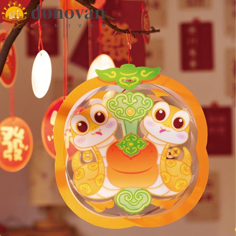 DONOVAN New Year Luminous Lantern, Chinese Style Cute 2025 Snake Year ...