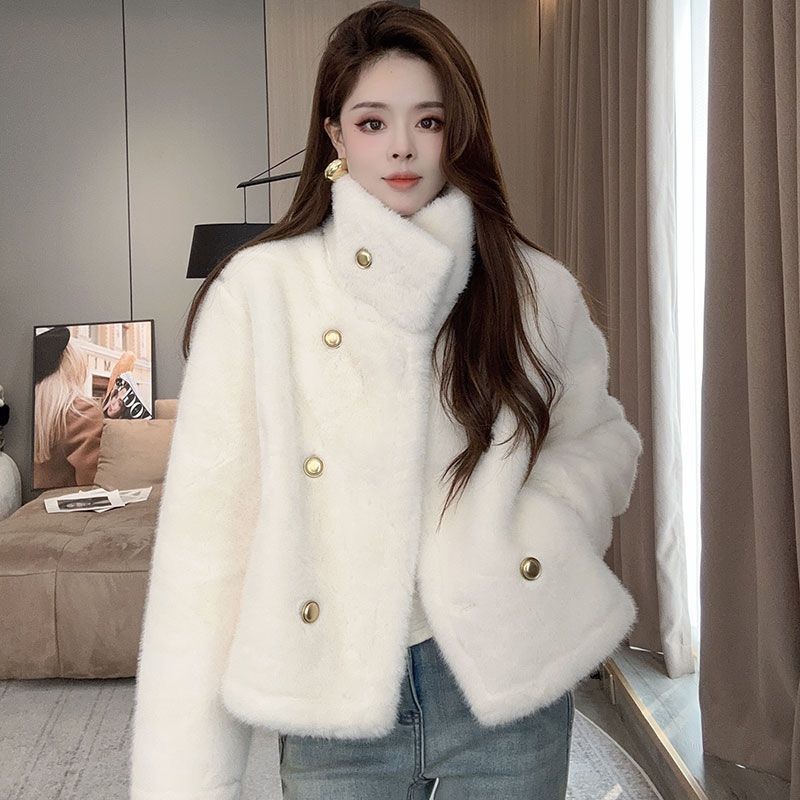 Winter new mink velvet fur integrated coat, environmentally friendly ...