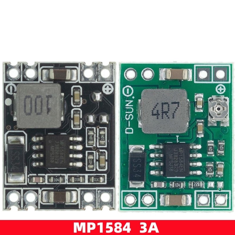 DC-DC 3A Buck Step-down Power Supply Module MP1584EN 5V-12V 24V to 5V 3.3V 9V 12V Fixed Output ...