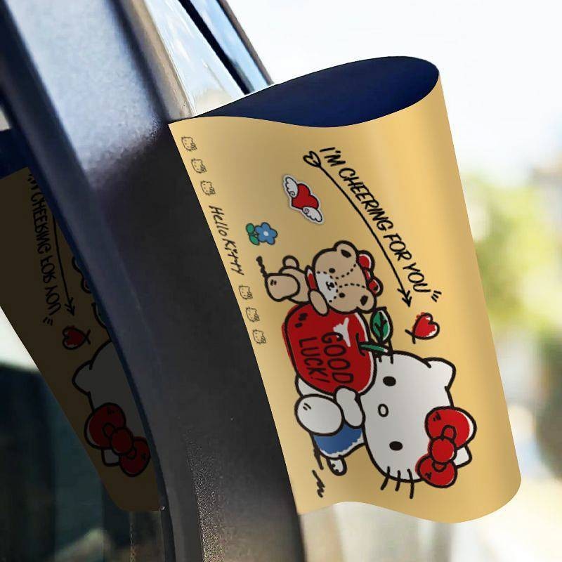 Hellokitty Washed Mark Stick Label Sanrio Bumper Stickers Cute Cartoon ...