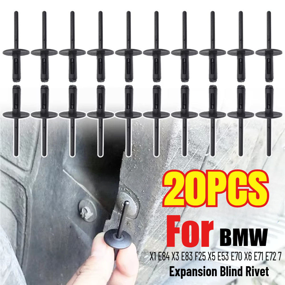 20Pcs Car Retaining Expansion Blind Rivets Bumper Fender Fasteners Door ...