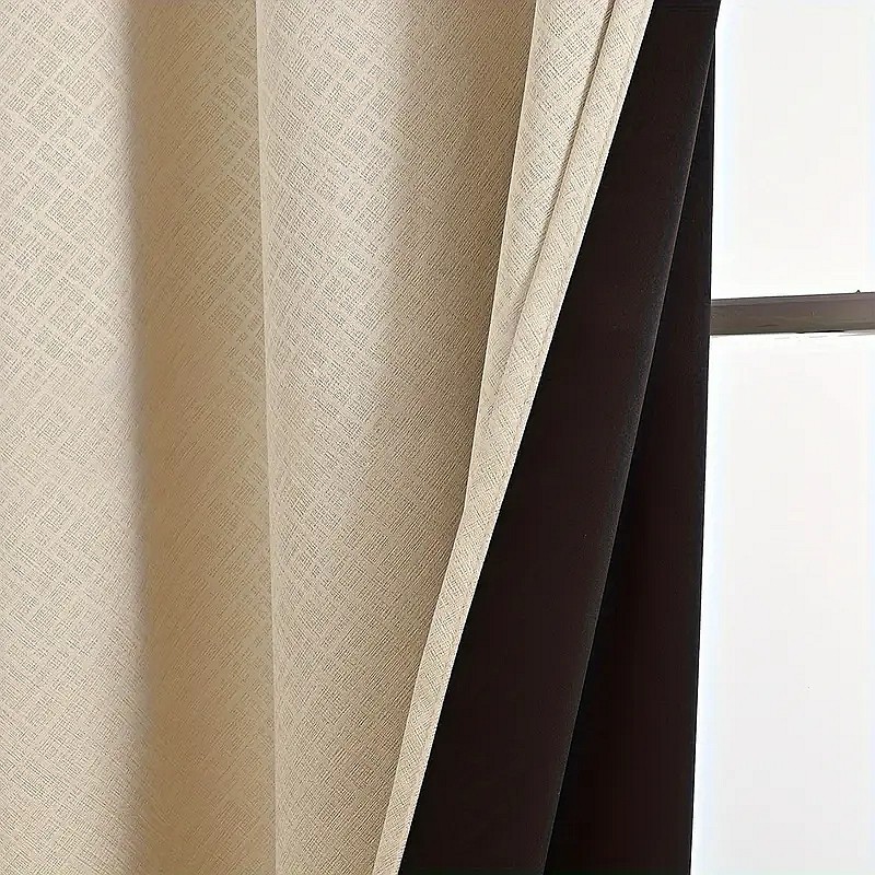 Modern Chic Beige Geometric Blackout Curtain 100% Shading Embossed ...