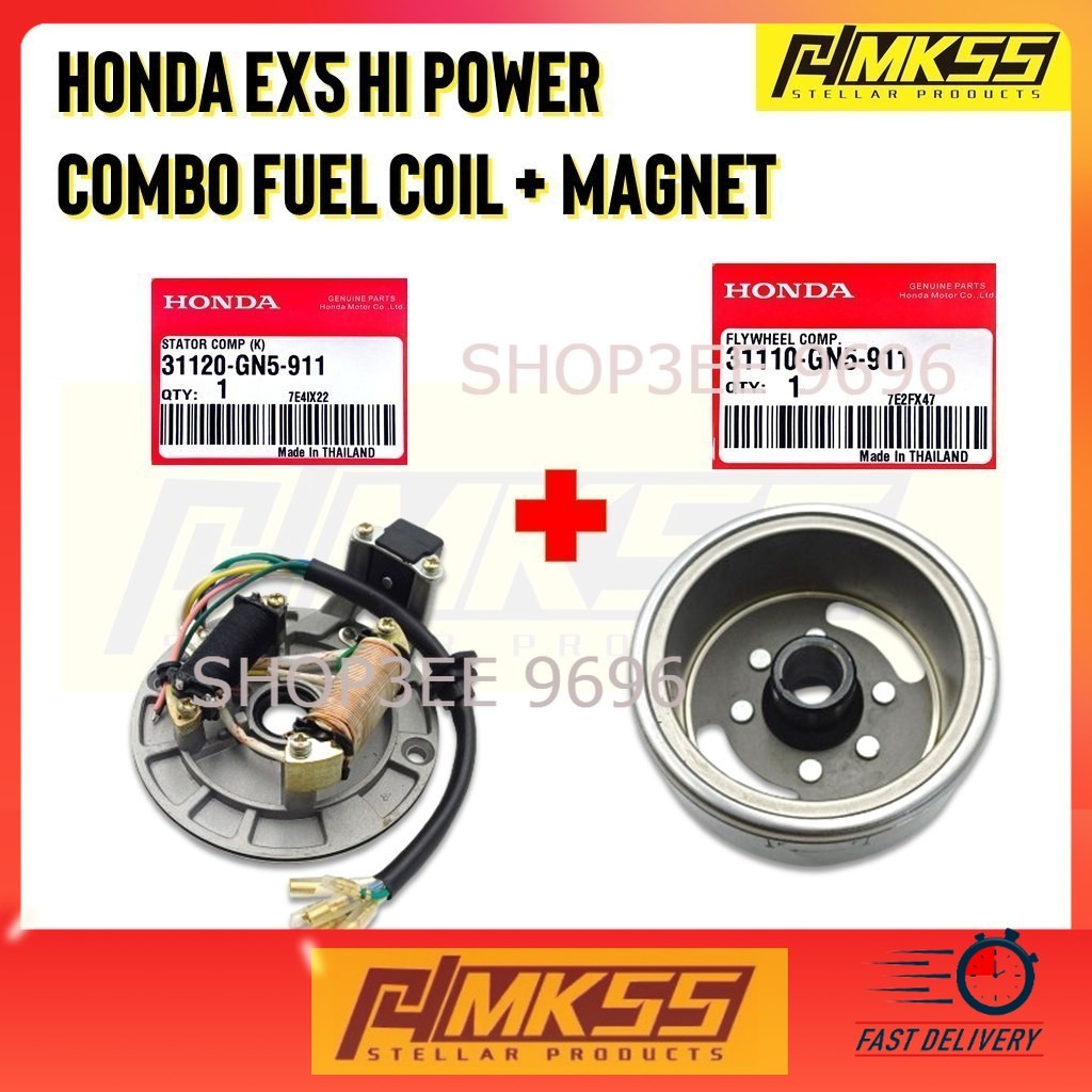 RACING COIL COMBO SET DREAM WAVE100 EX5 FIELD COIL SET EX5 HIGH POWER ...