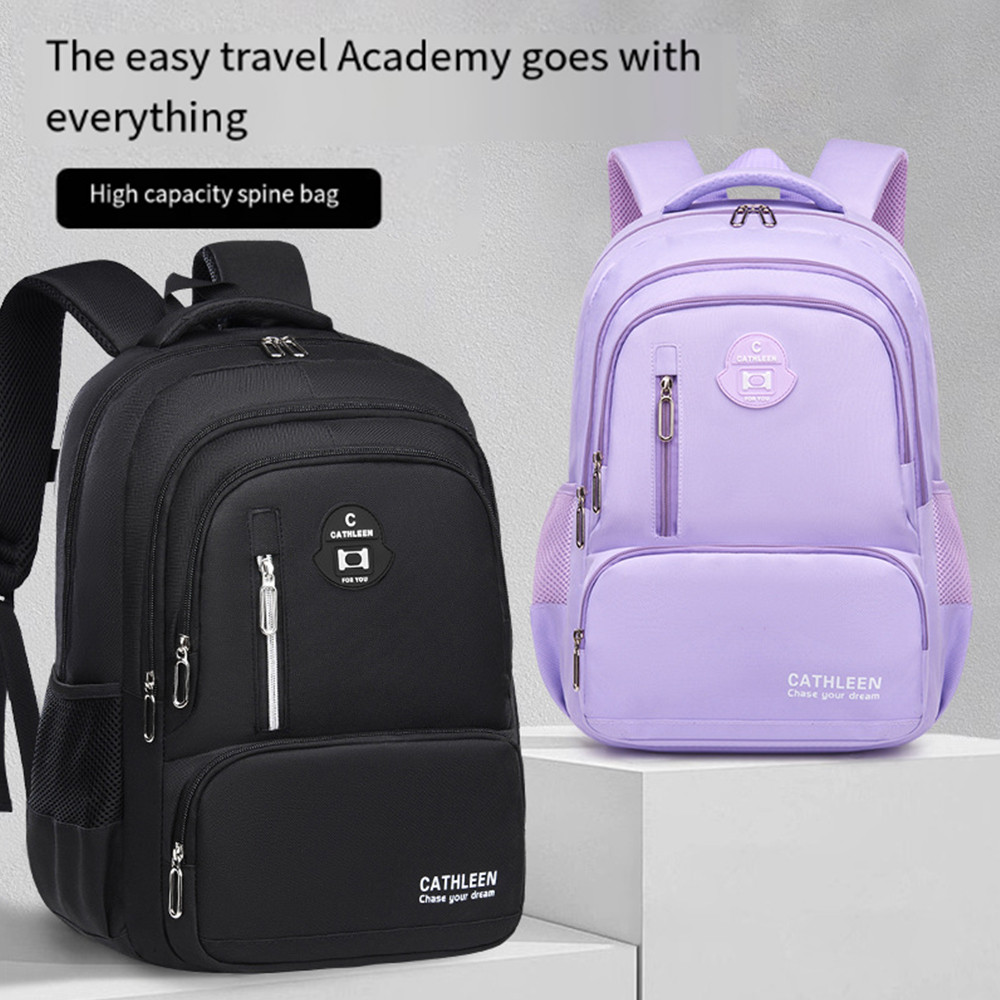 New casual backpack elementary school students schoolbag 1-3-9 grade ...