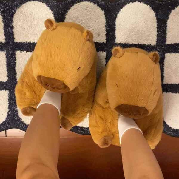 selipar budak lelaki Selipar Kapas Kapibala Wanita 2024 Beg Anak Patung ...