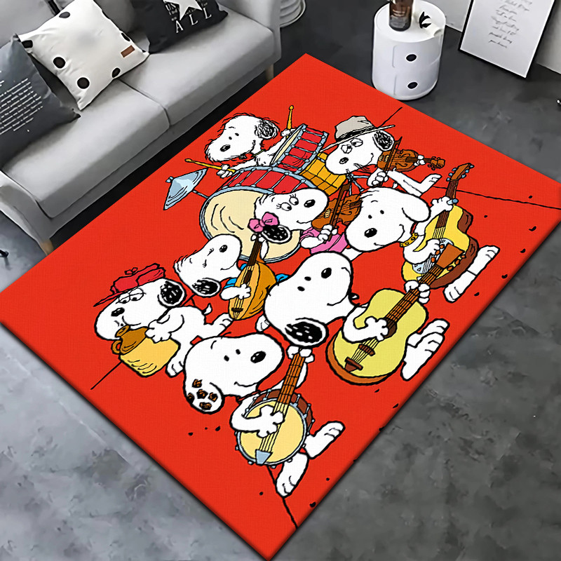 Snoopy HD lively Cartoon,Large Area Printed Carpet,Bathroom,Living Room ...