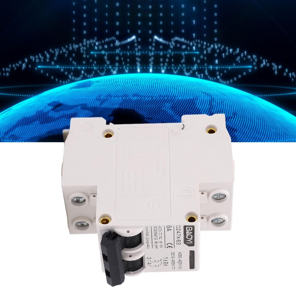 Kaobuy AC DC 400V 63A 2P Miniature Circuit Breaker DIN Rail Mount For Solar PV System Isolator ...