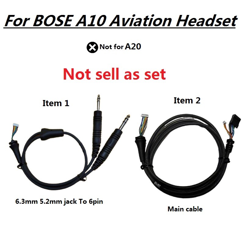 Original spare part For Bose A10 Aviation Headset replacement Stereo ...