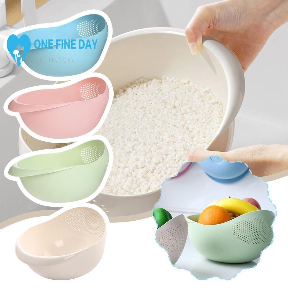 Rice Sieve Plastic Colander Sieve Rice Washing Filter Tools Beans ...
