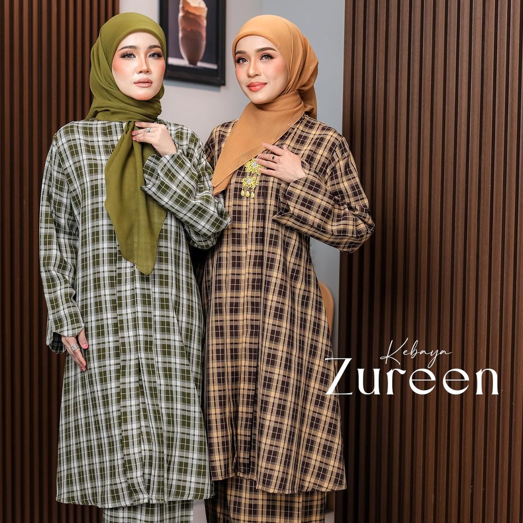 TUNIKMY Baju Kebaya Zureen | set kebaya printed | Shopee Malaysia